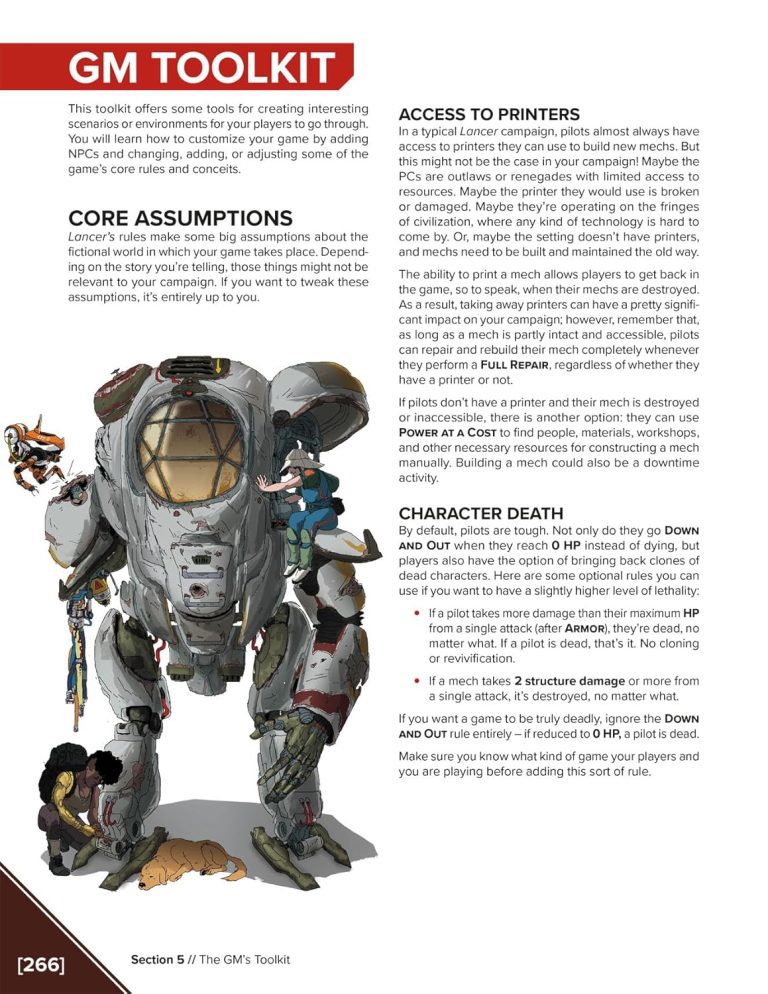 RPG Game Spotlight – Lancer by Massif Press
